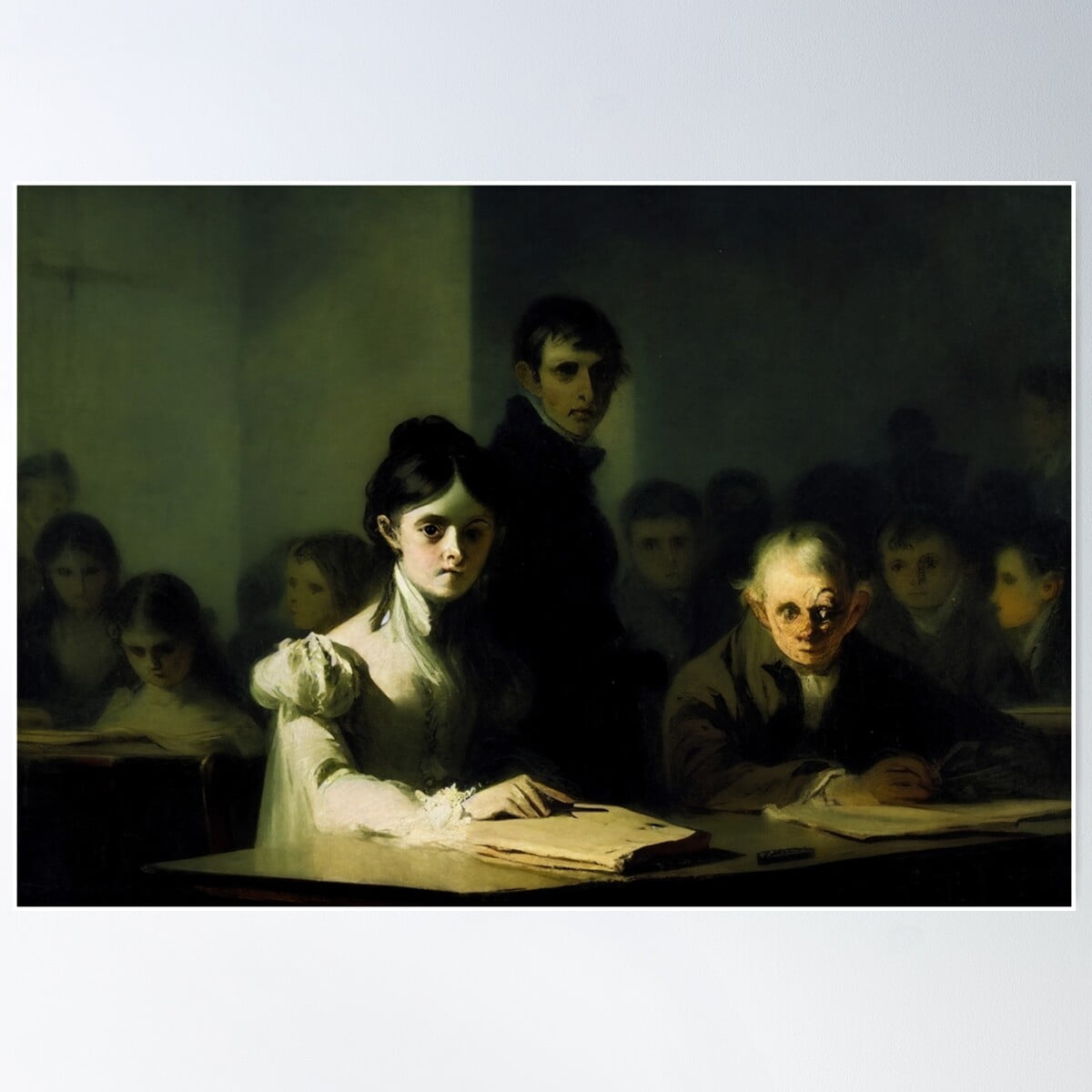 Gothic School Classroom Poster Wall Art, Modern Wall Decor For Living ...