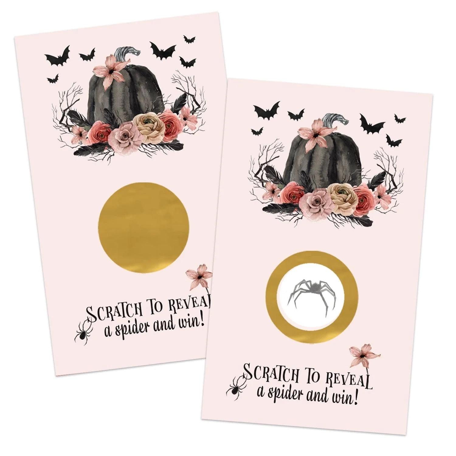 Gothic Scratch Off Game Cards - 30 Pack for Bridal Shower, Halloween ...