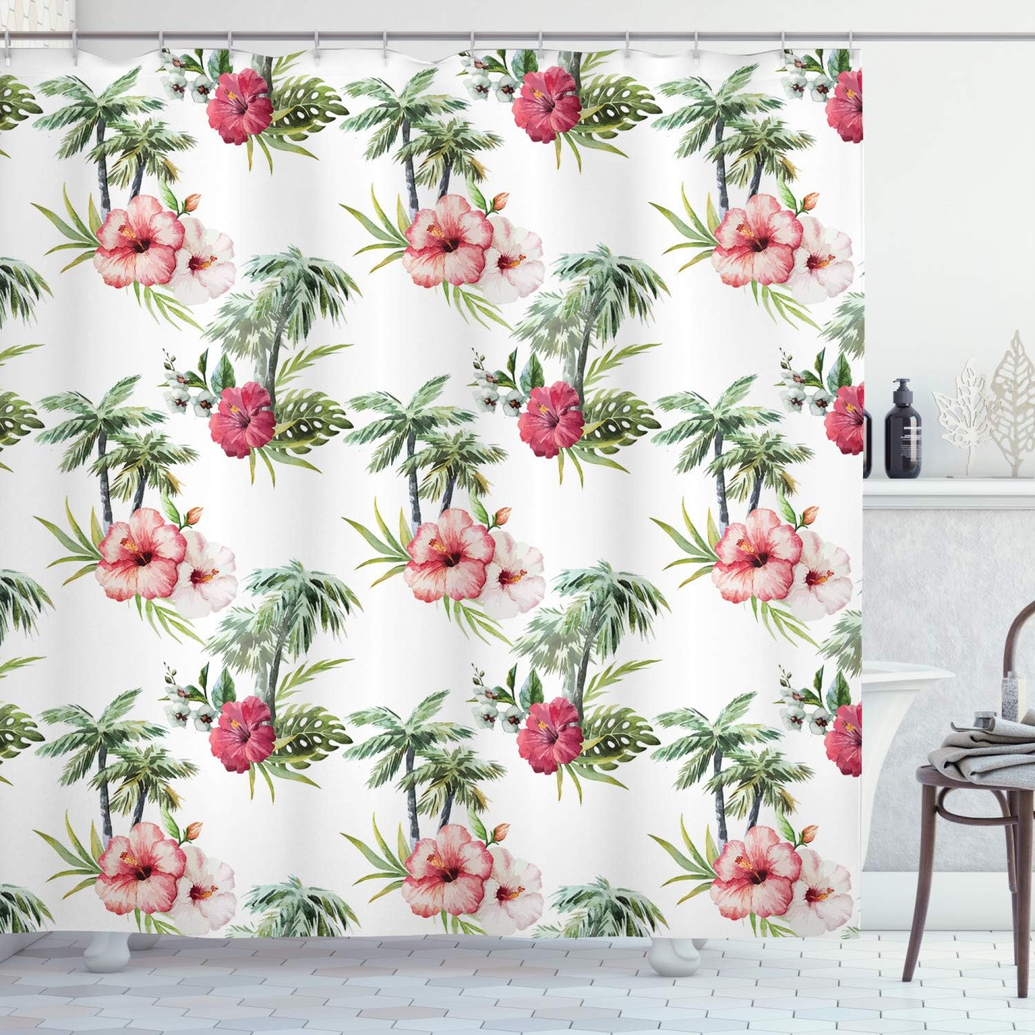 Gothic Shower Curtain, Greek Style Scene Climber Pillow Fruits Vine and ...