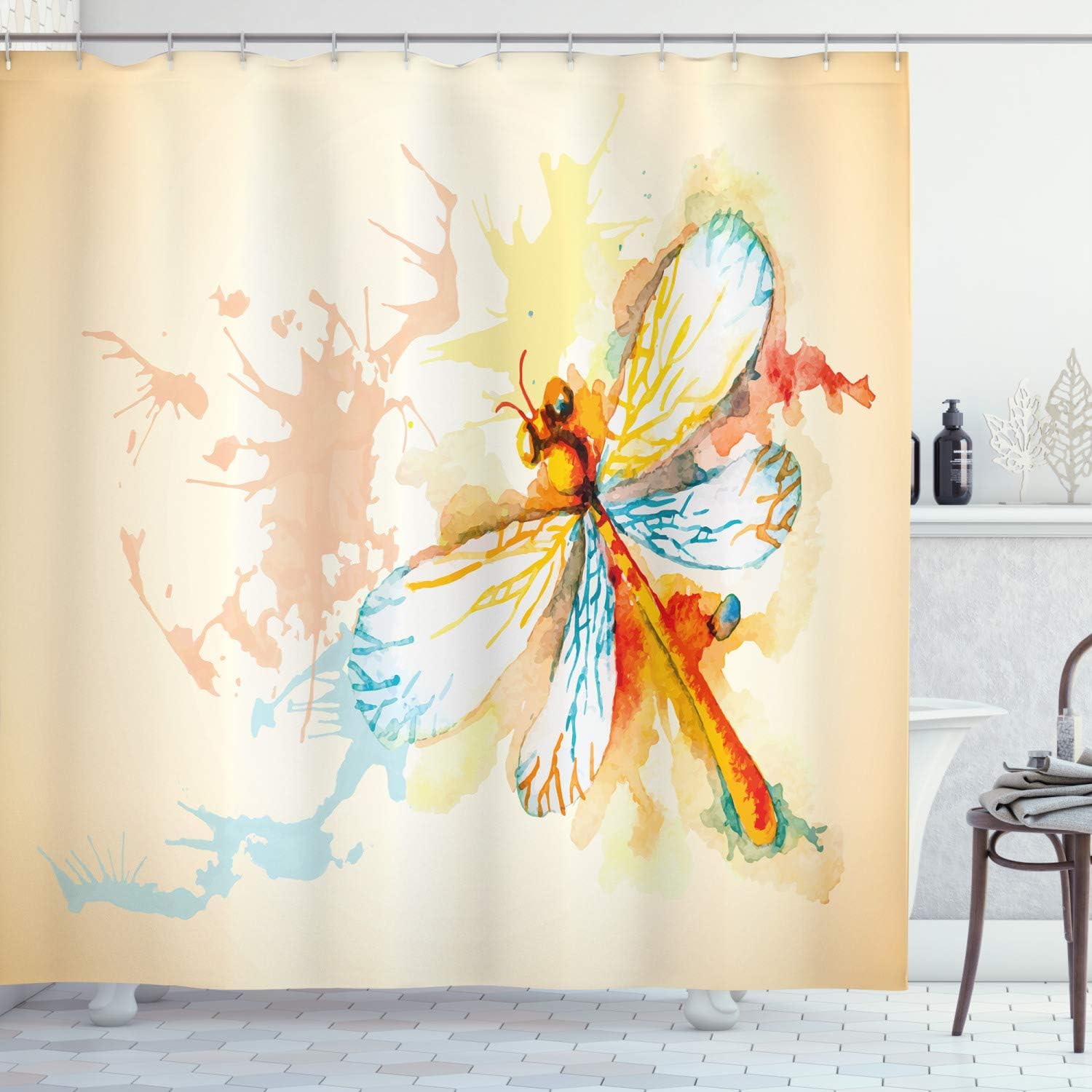 Gothic Shower Curtain, Greek Style Scene Climber Pillow Fruits Vine and ...