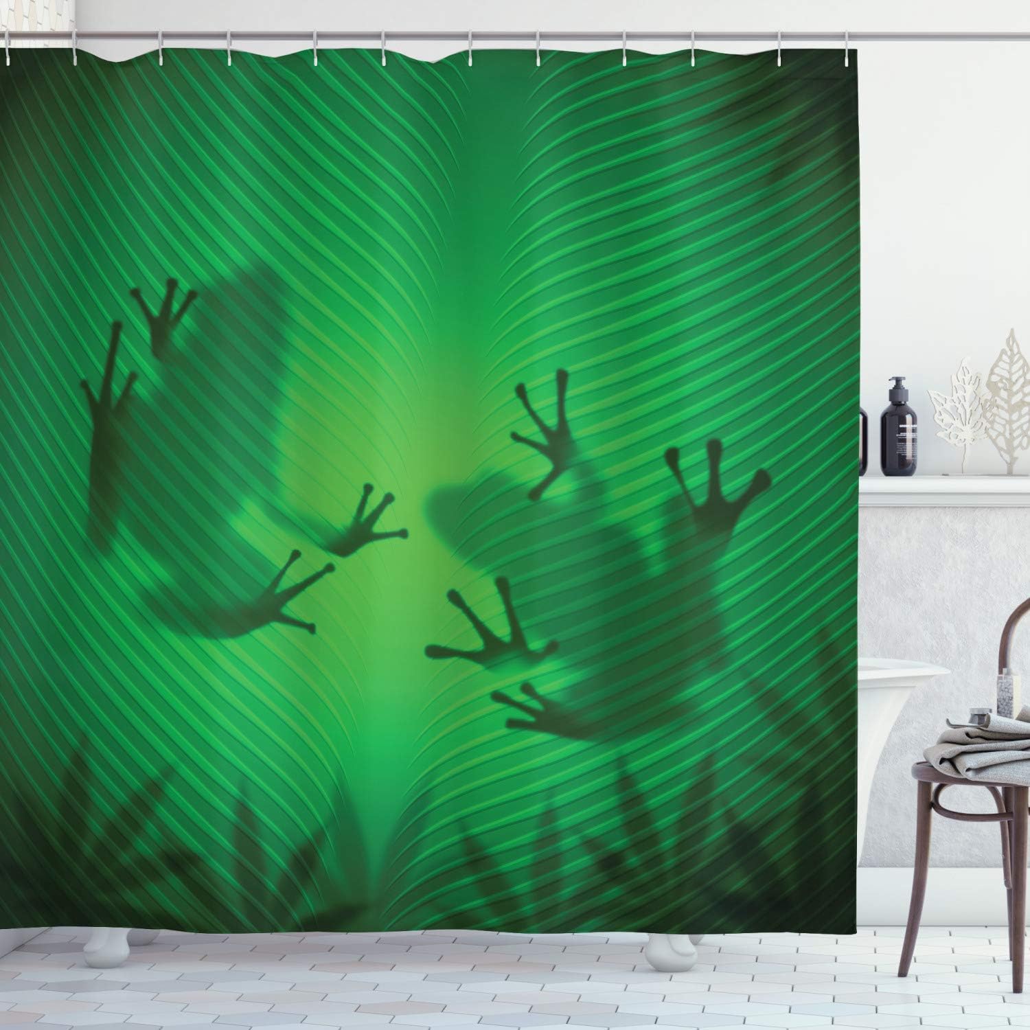 Gothic Shower Curtain, Greek Style Scene Climber Pillow Fruits Vine and ...