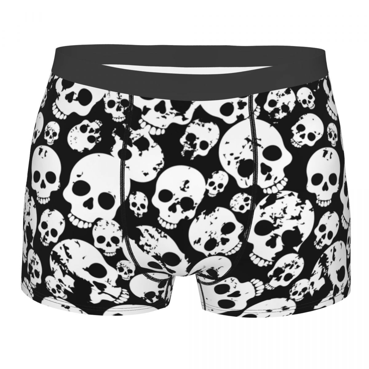 Gothic Skeleton Horror Death Skull Boxer Shorts For Homme 3D Print Male ...