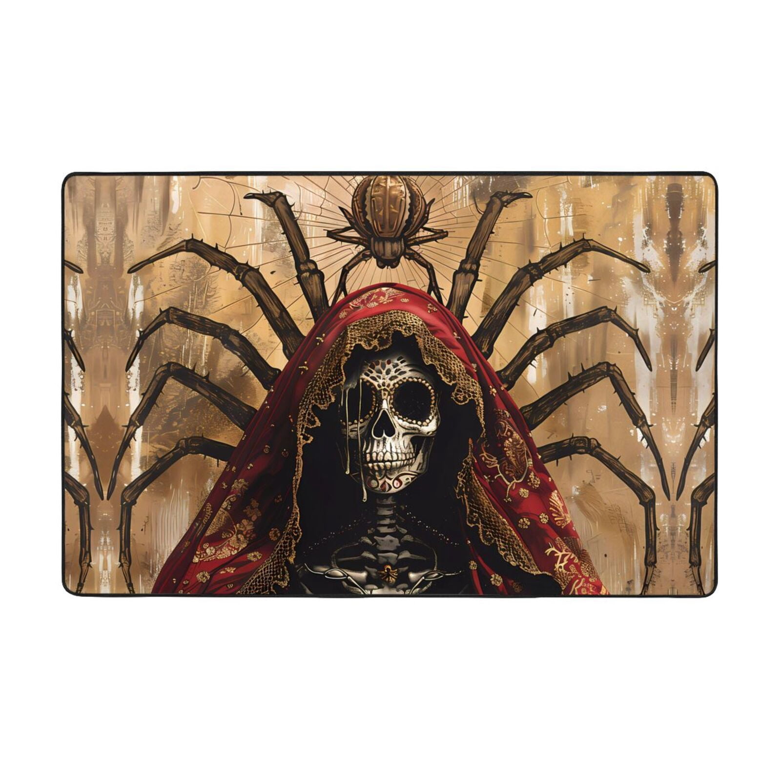 Gothic Skeleton Spider Universal Door Mat Indoor Entrance, 60×39 Non ...