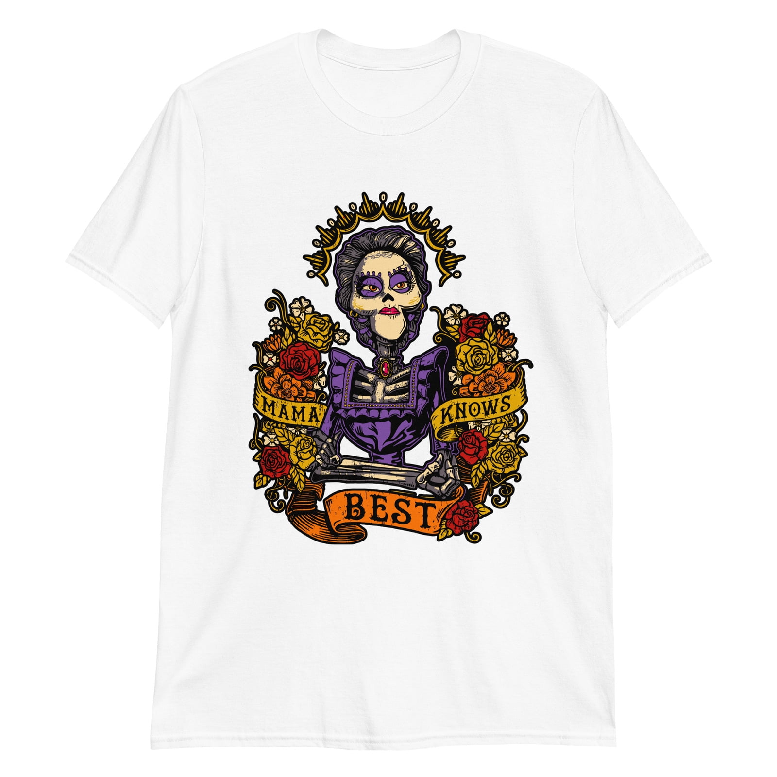 Gothic Skeleton Unisex T-Shirt Biker Skull Rock Punk Death Dead Grunge ...