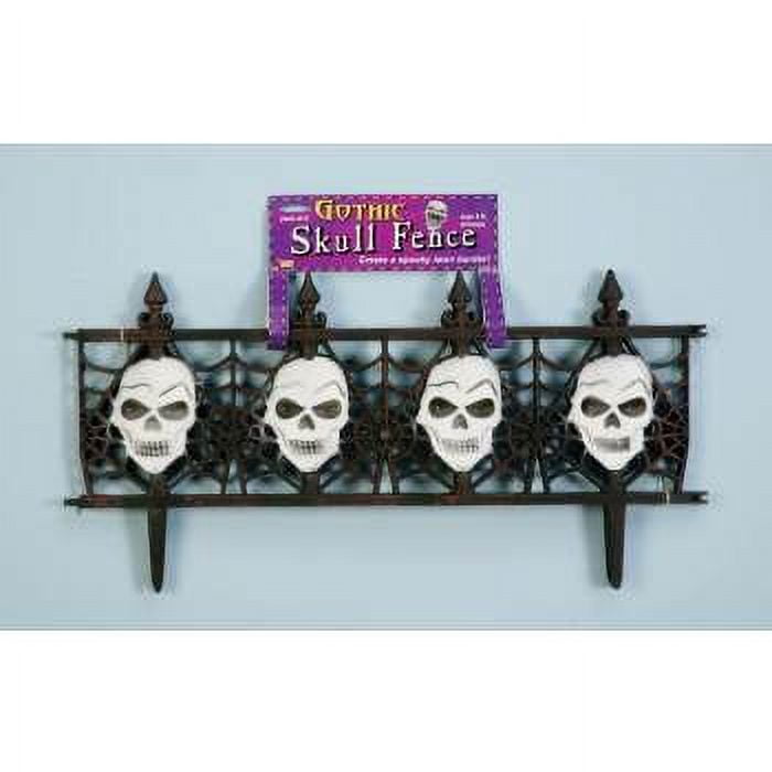 Gothic Skull Fence Halloween Decoration - Walmart.com