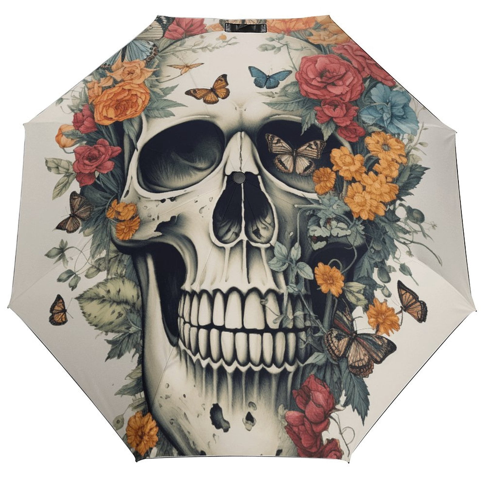 Gothic Skull Lover Automatic Sunny Umbrella, Sun Protection Shade ...