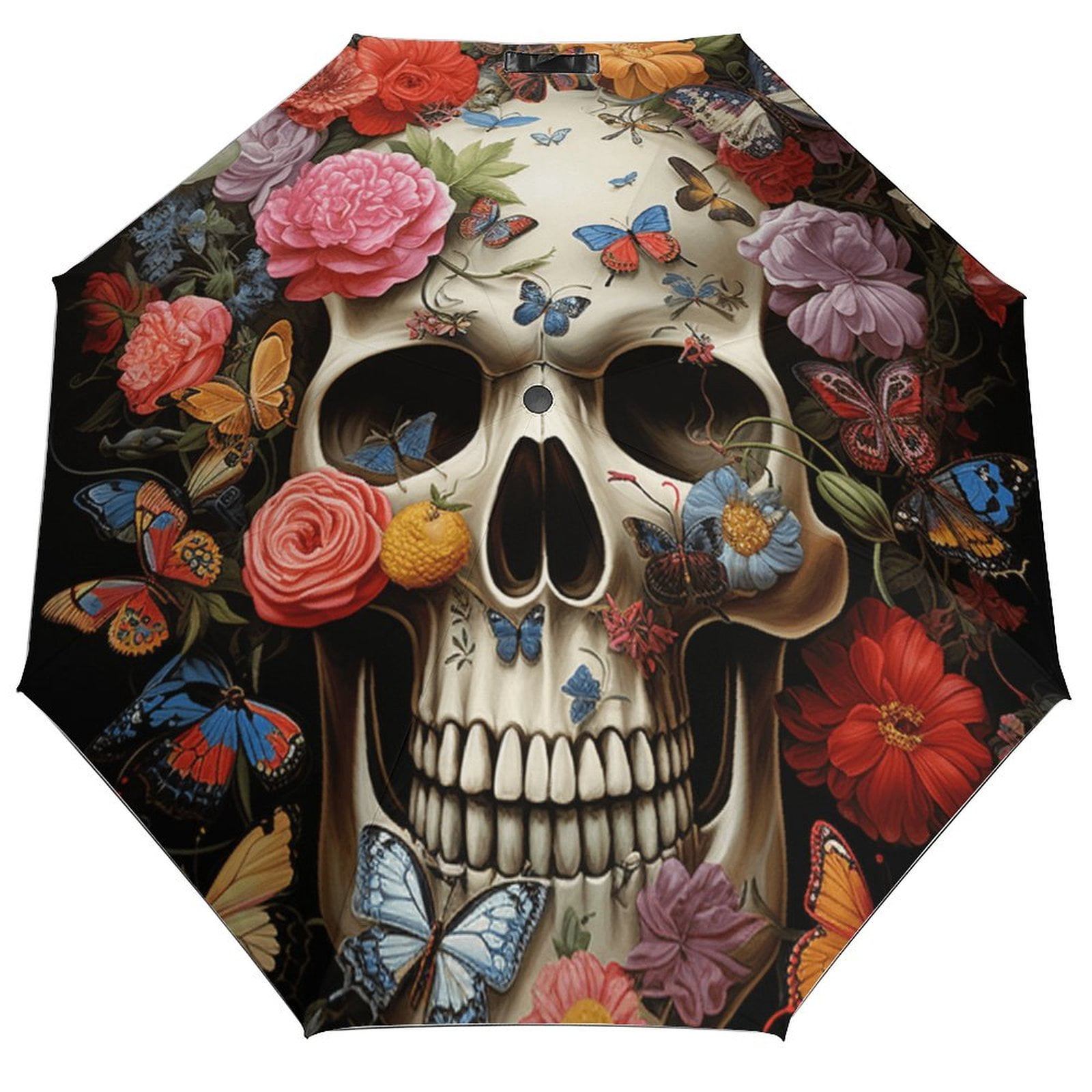 Gothic Skull Lover Automatic Sunny Umbrella, Sun Protection Shade ...