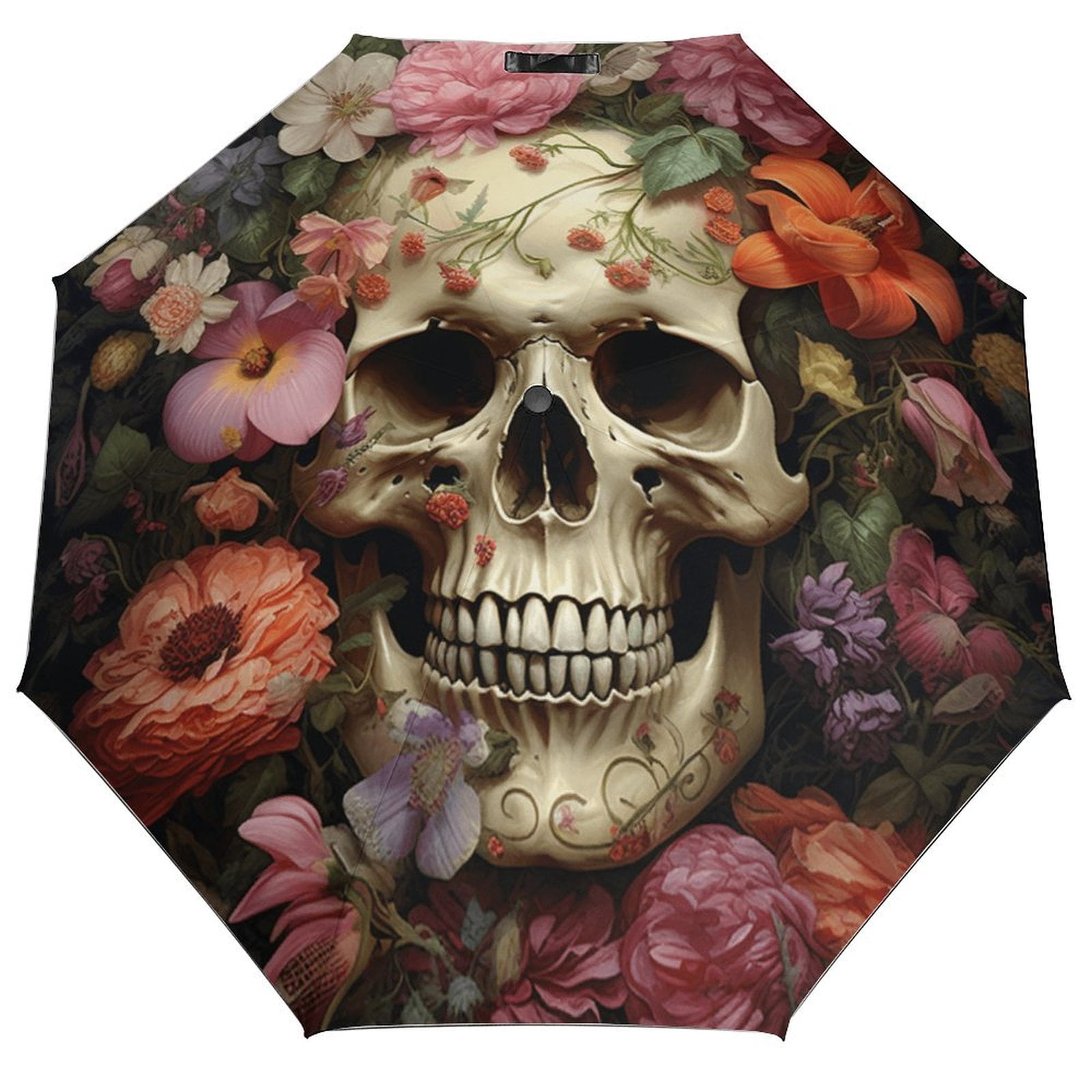 Gothic Skull Lover Automatic Sunny Umbrella, Sun Protection Shade ...