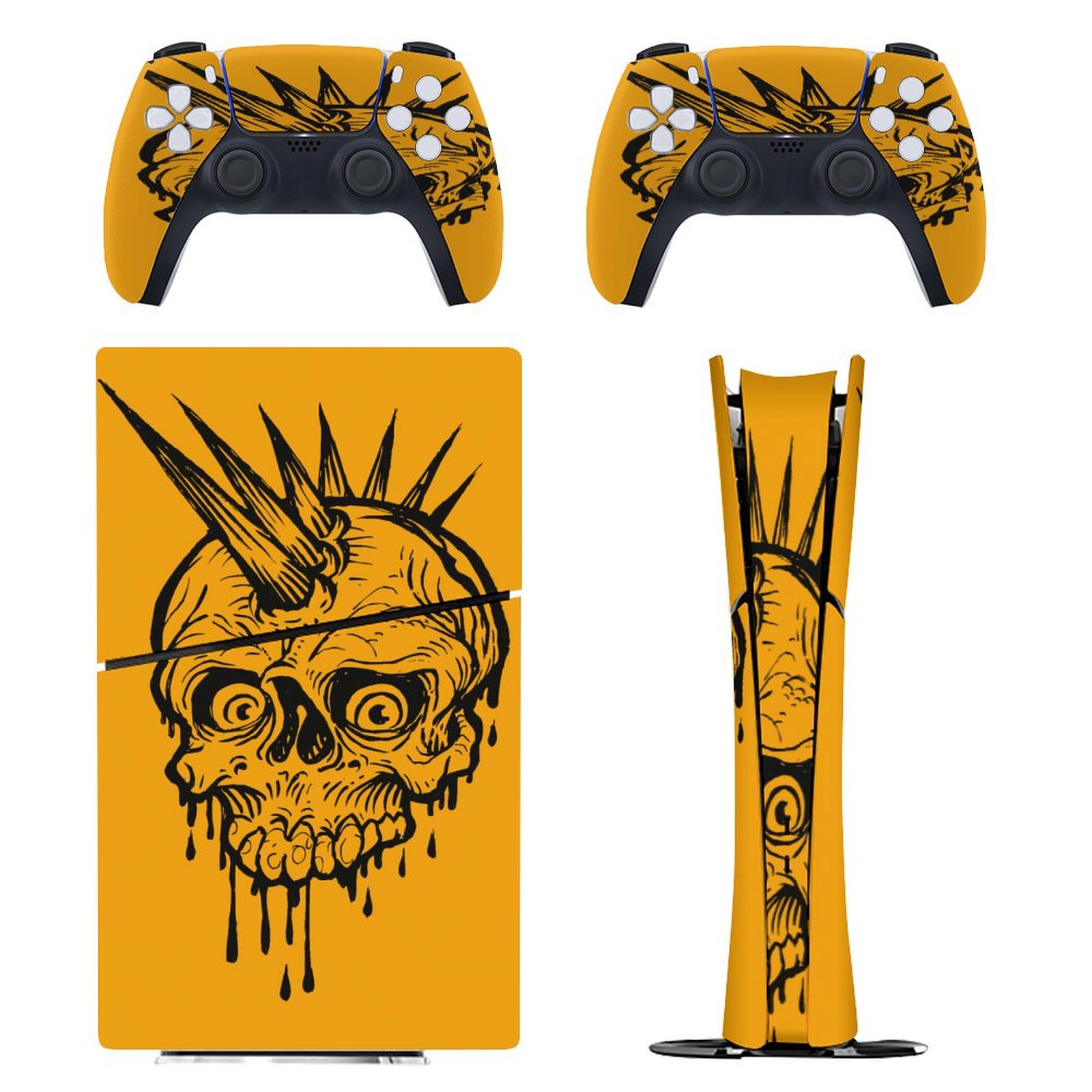 Gothic, Skull, Punk PS5/PS5 Slim Digital Disc Skin Sticker For Console ...
