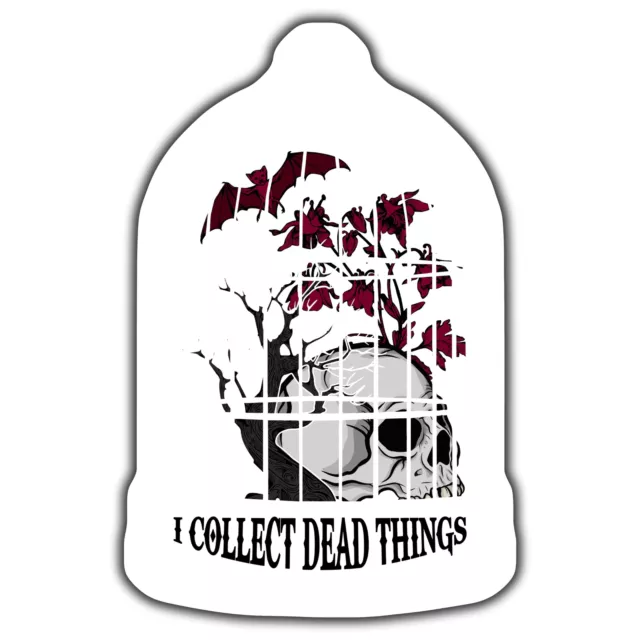 Gothic Skull Sticker, Collect Dead Things Decal, Halloween Decor ...