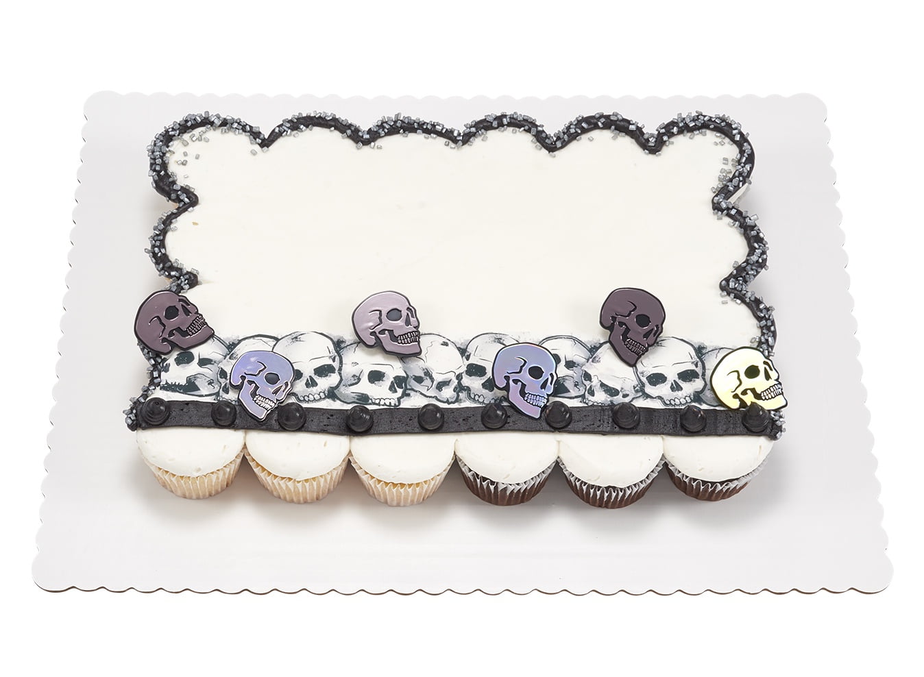 Gothic Skulls Cupcake Cake - Walmart.com