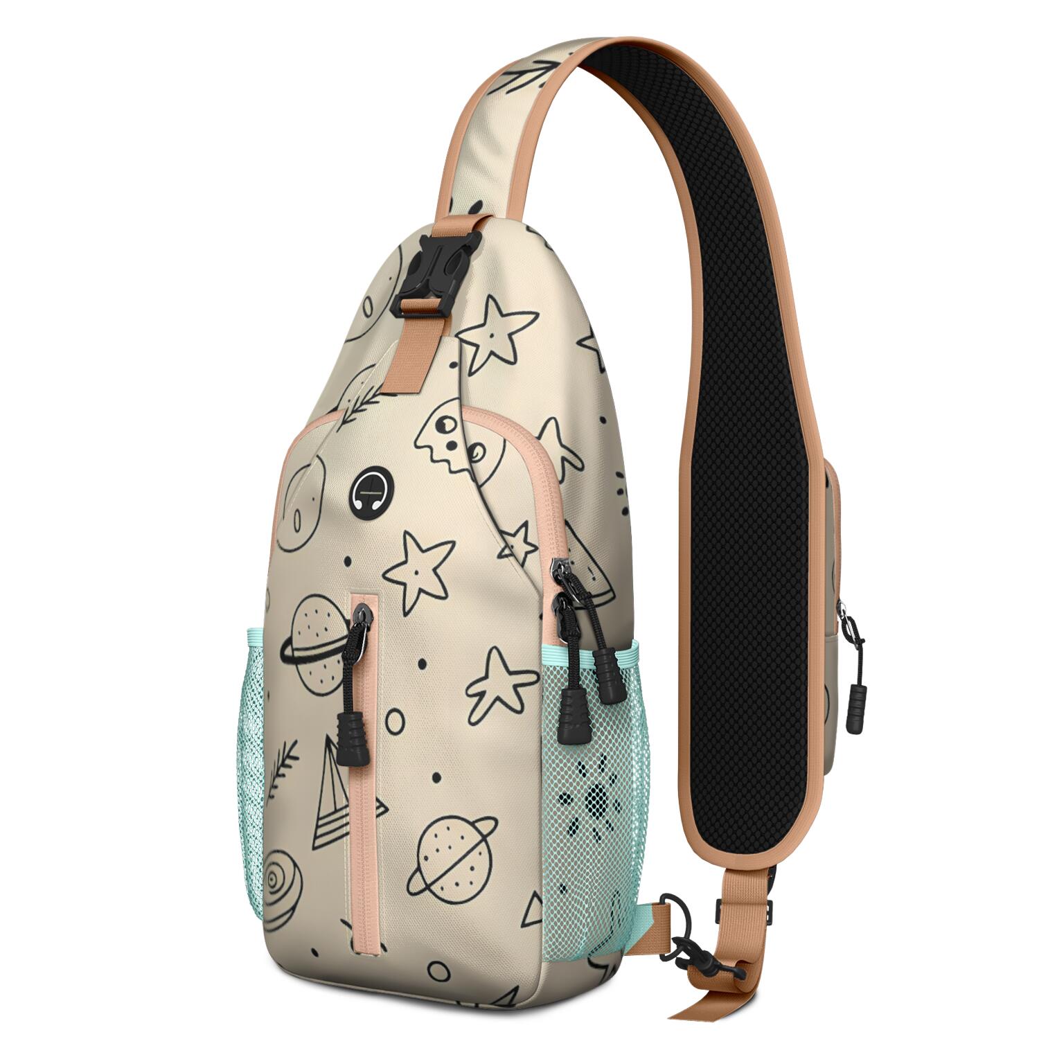 Gothic Star Crossbody Sling Bag for Women Men Hiking Sling Backpack ...