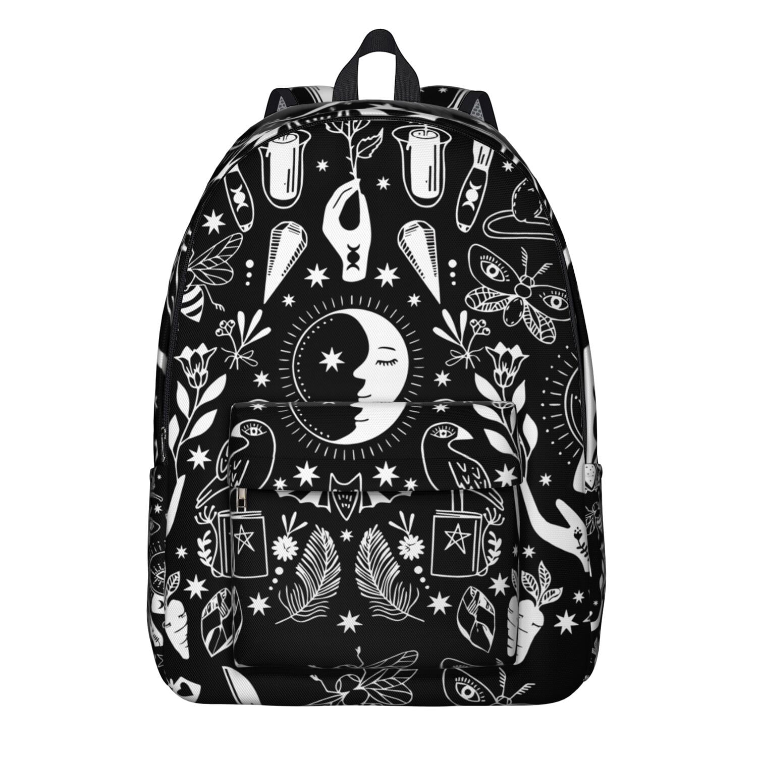Gothic Starry Night Backpack, Lightweight School Bag Featuring Ethereal ...