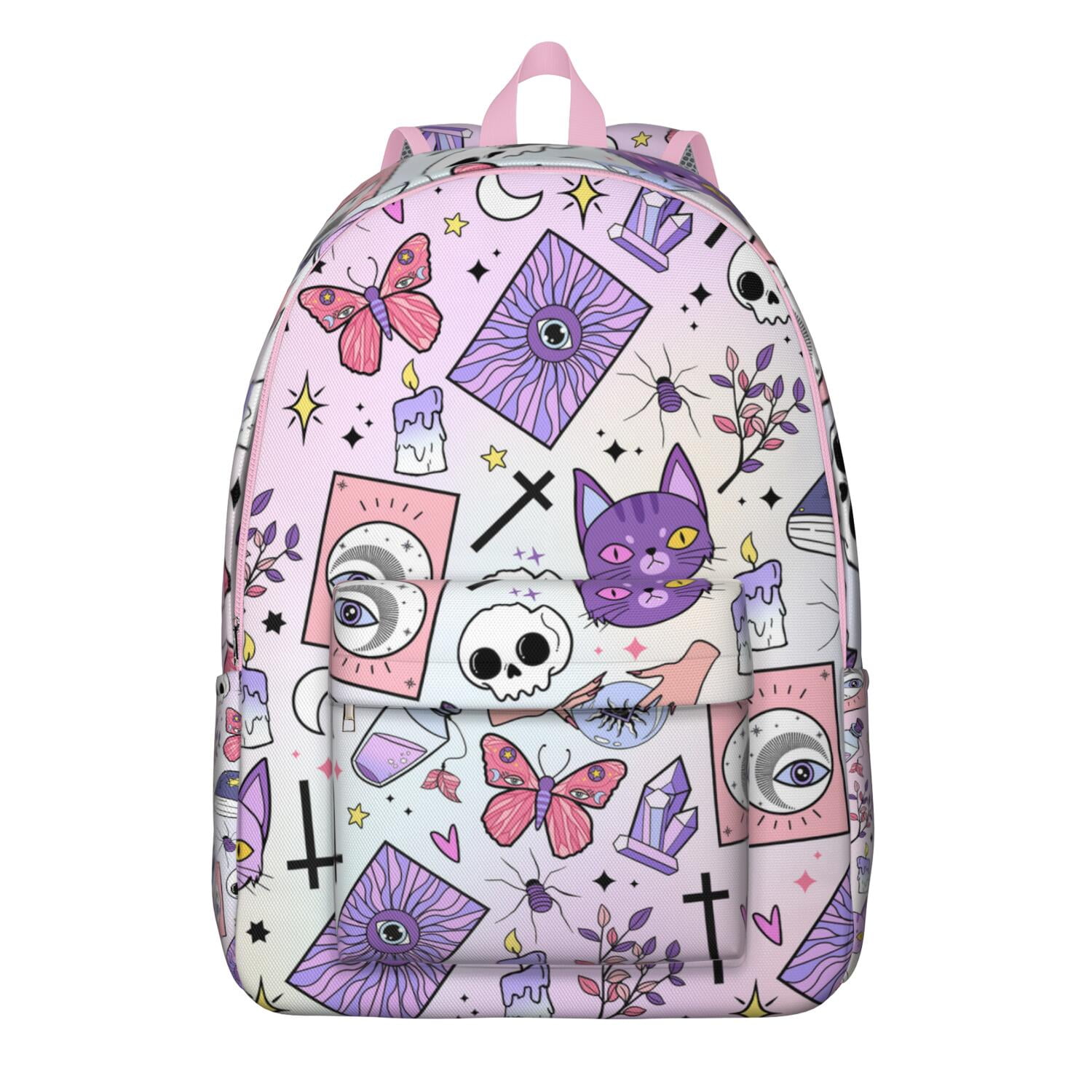 Gothic Starry Night Backpack, Lightweight School Bag Featuring Ethereal ...