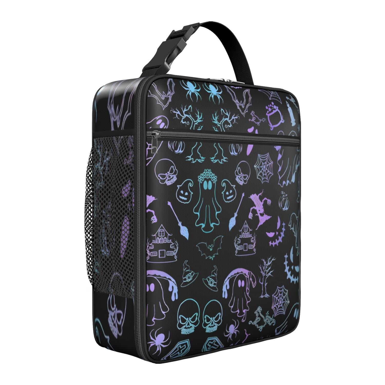 Gothic Starry Night Lunch Box with Gold Moon & Stars - Insulated ...