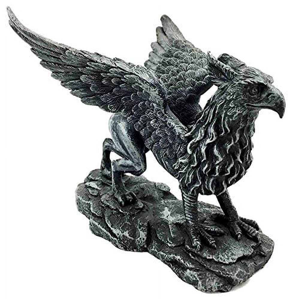 Gothic Stoic Winged Flight Gryphon Griffin Gargoyle Figurine Sculpture ...