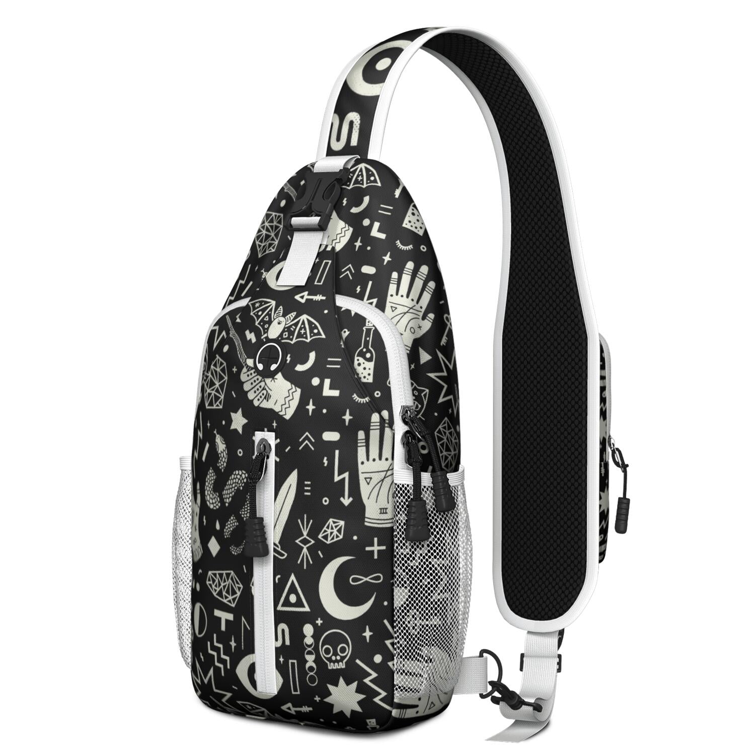 Gothic Style Backpack with External Laptop Pocket Strap Storage and ...