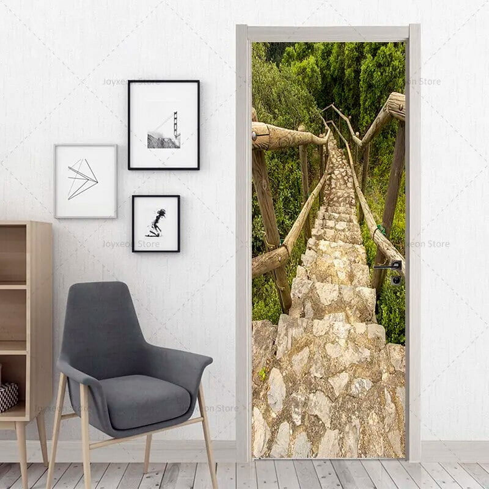 Gothic Style Door Sticker Forest Pastoral Cozy Poster Suitable for ...