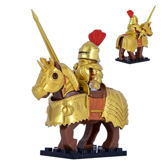 Gothic Style Multiple colors Knight on Warhorse, Detailed Armor Horse ...