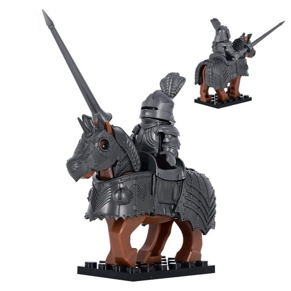 Gothic Style Multiple colors Knight on Warhorse, Detailed Armor Horse ...