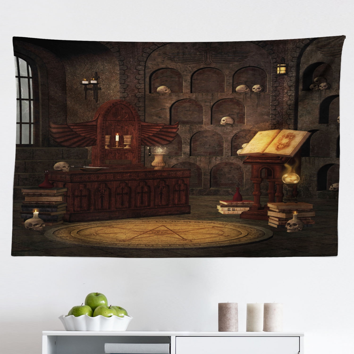 Gothic Tapestry, Medieval Altar in The Building Tradition Boho Building ...