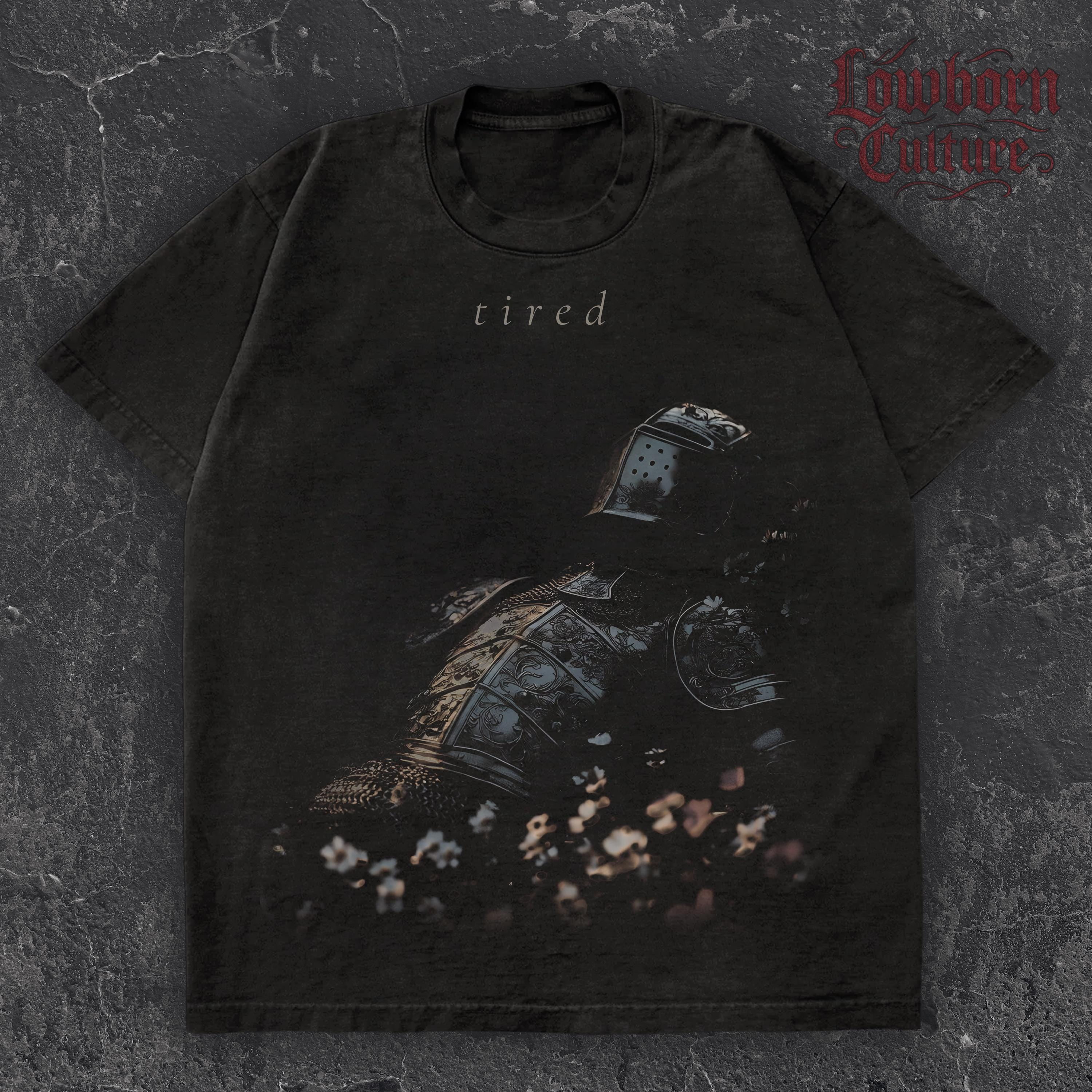 Gothic Tired Knight T-Shirt: Medieval Fantasy Tee - Walmart.com
