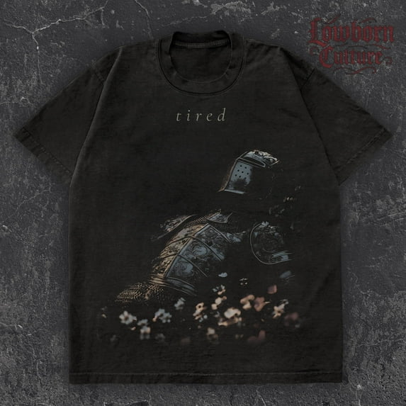 Gothic Tired Knight T-Shirt: Medieval Fantasy Tee - Walmart.com