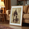 Gothic Tower Architectural Print Vintage Gothic Architectural Technical ...