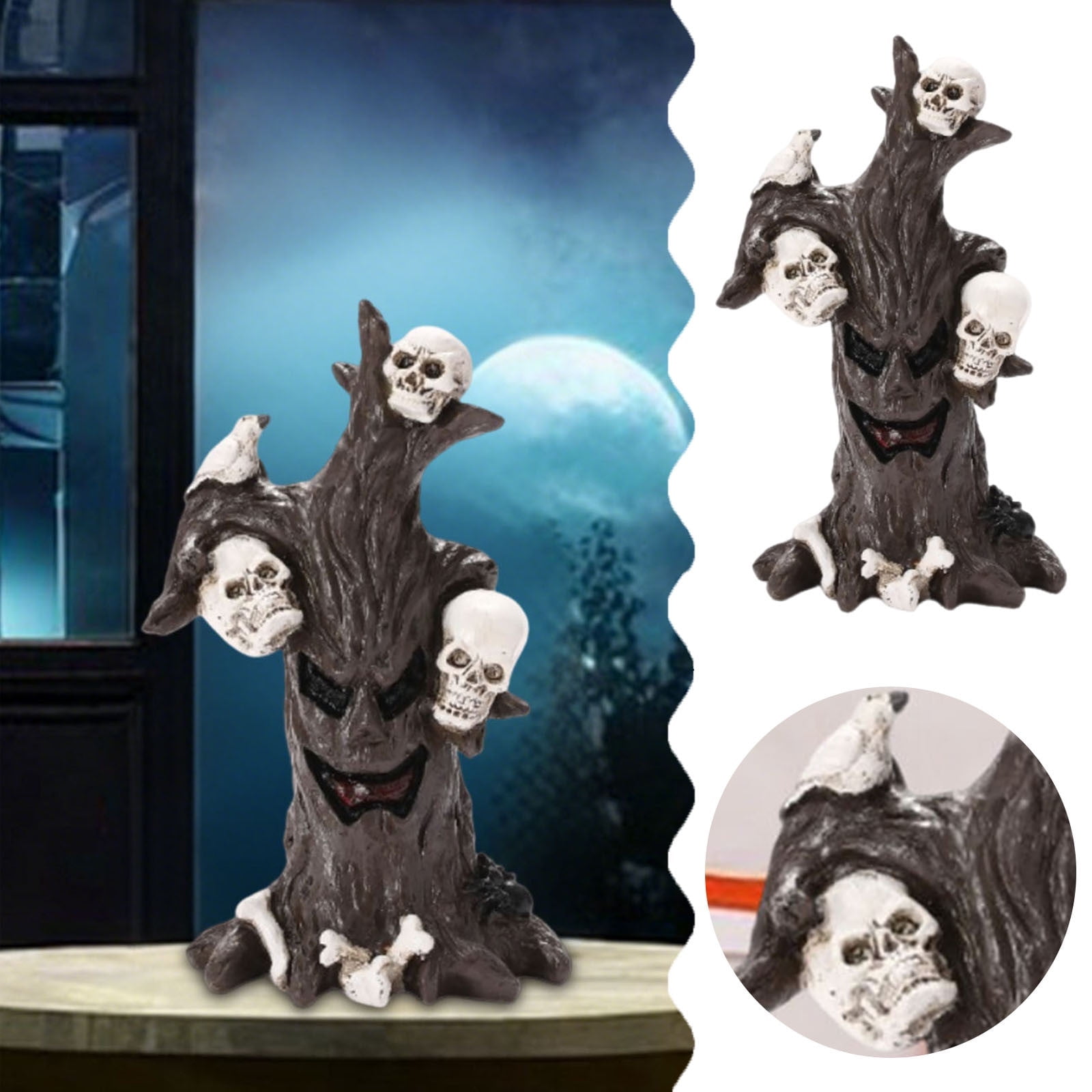 Gothic Tree Halloween Desktop Ornament Dark Art Sculpture Unique ...