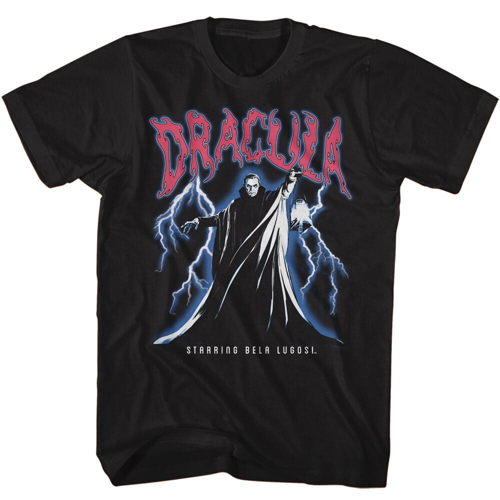 Gothic Vampire Storm Night Shirt, Classic Horror Icon Graphic Tee ...