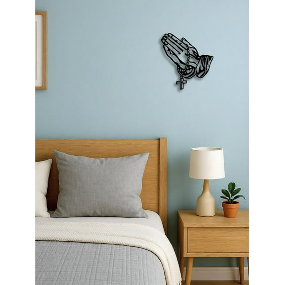 Gothic Wall Cross Hanging - Black Metal Wall Art for Home Decor, Gothic ...