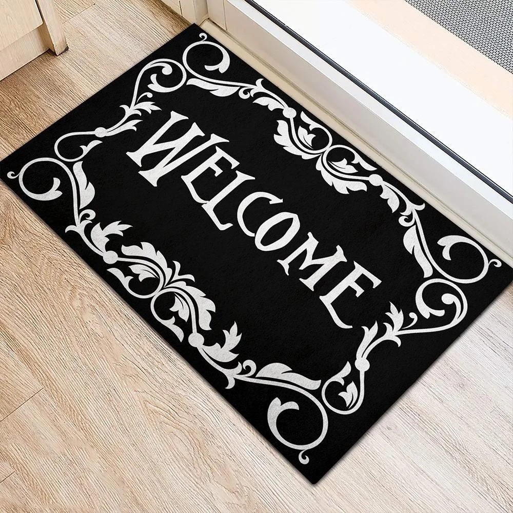 Gothic Welcome Doormat Home r Carept for Living Room Entrance Doormat ...