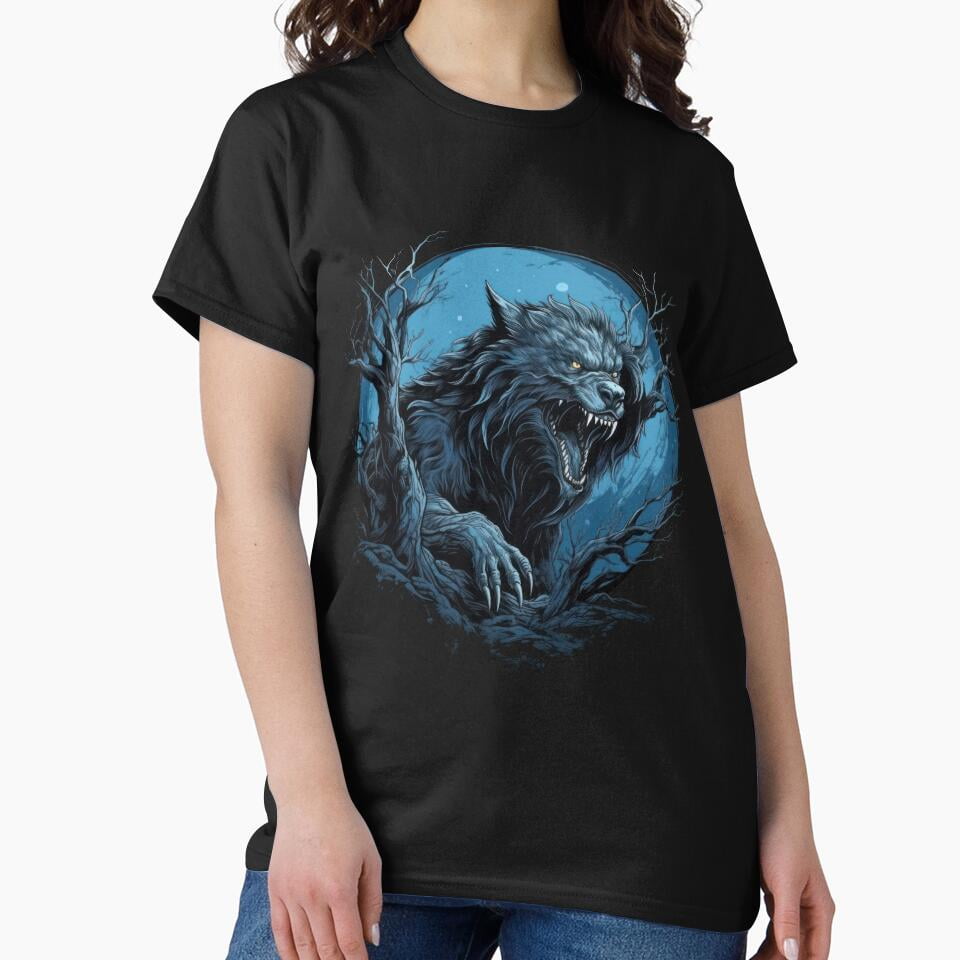 Gothic Werewolf Monster High Dark Creature Aesthetic Design Unisex T ...