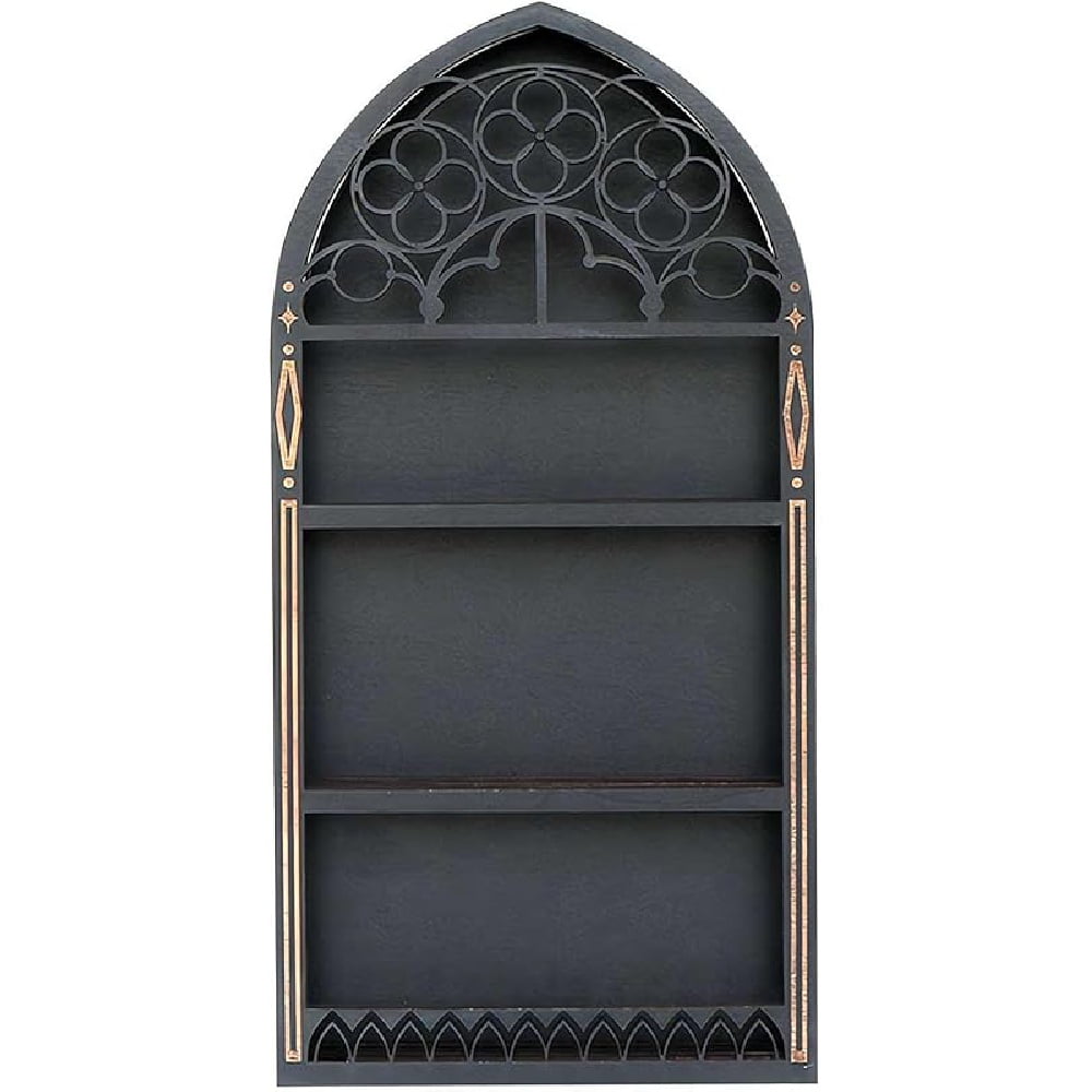 Gothic Window Crystal Shelf Display for Wall,Wall Mounted Floating ...