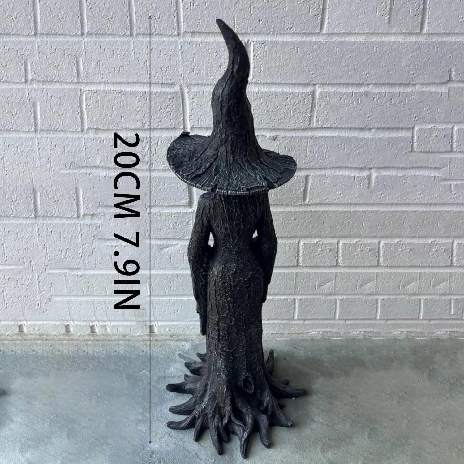 Gothic Witch Statue Halloween Decor, Resin Witch Figurine Dark Fantasy ...