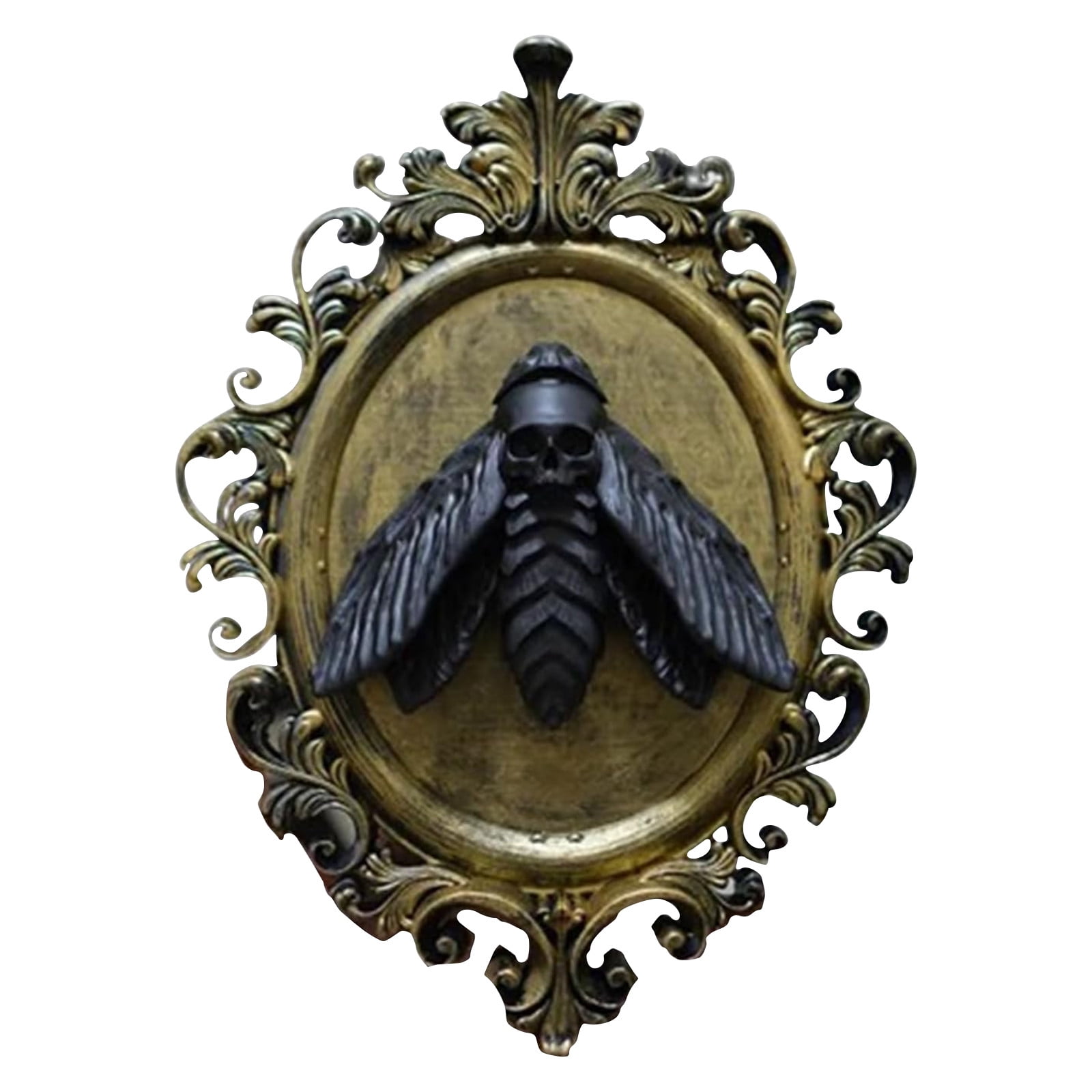 Gothic Witchcraft Mural Wall Sculpture, Vintage Humorous Creepy Home ...