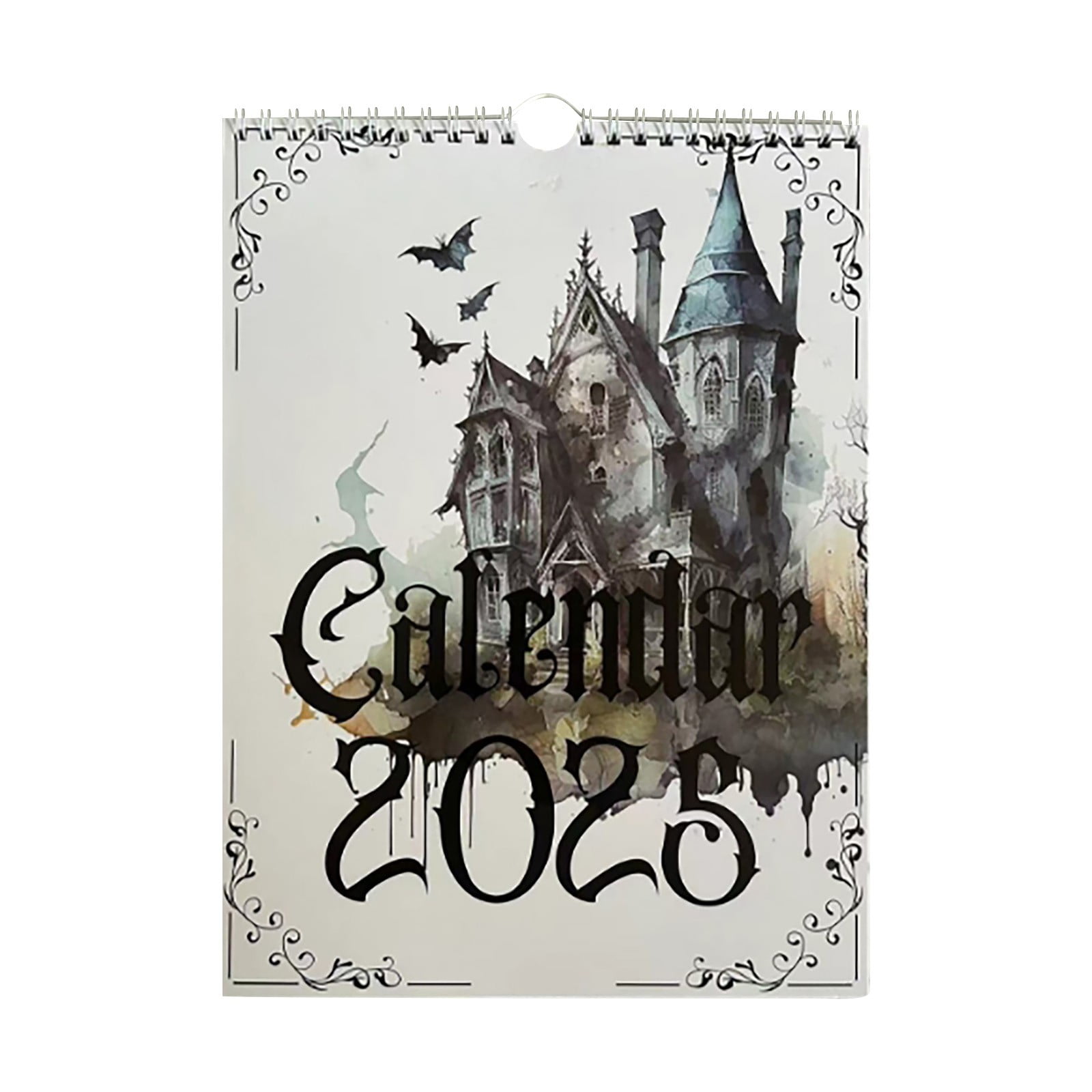 Gothic Witchcraft Wall Calendar Dark Castle Theme Monthly Planner Home ...