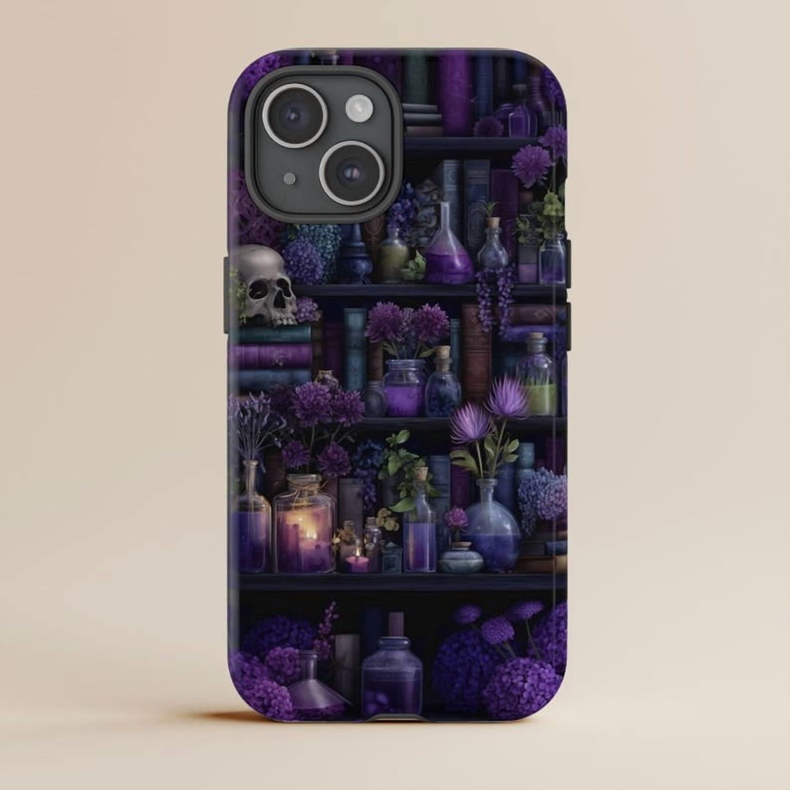 Gothic Witchy Potion Bottles Bookcase Heavy-Duty Protective Case for ...