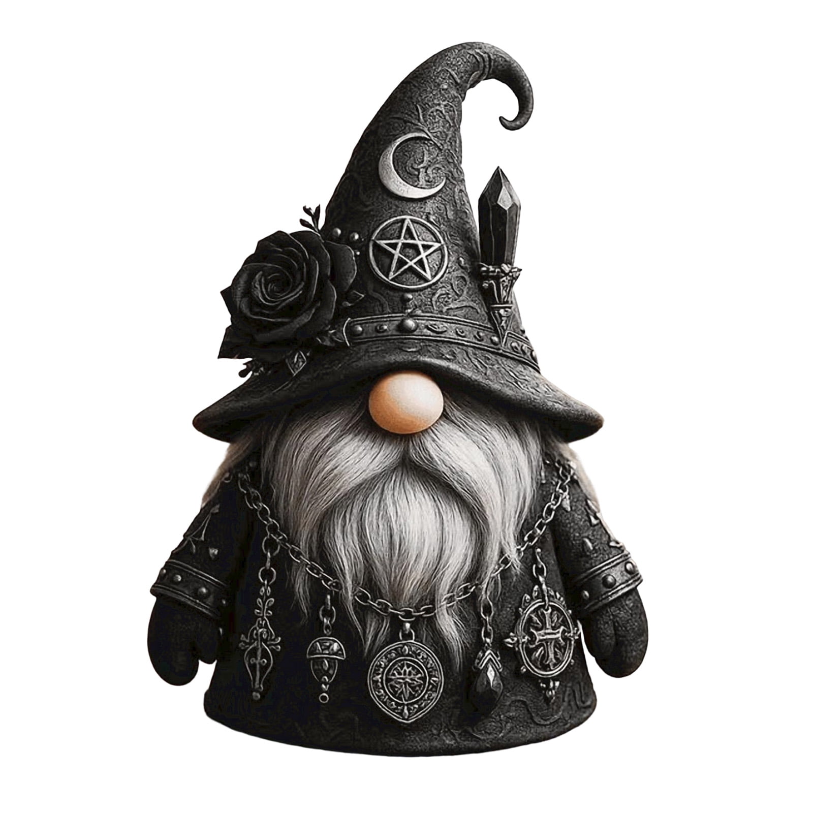 Gothic Wizard Gnome Figurine, Gothic Gnomes Collectible Fall Decor ...