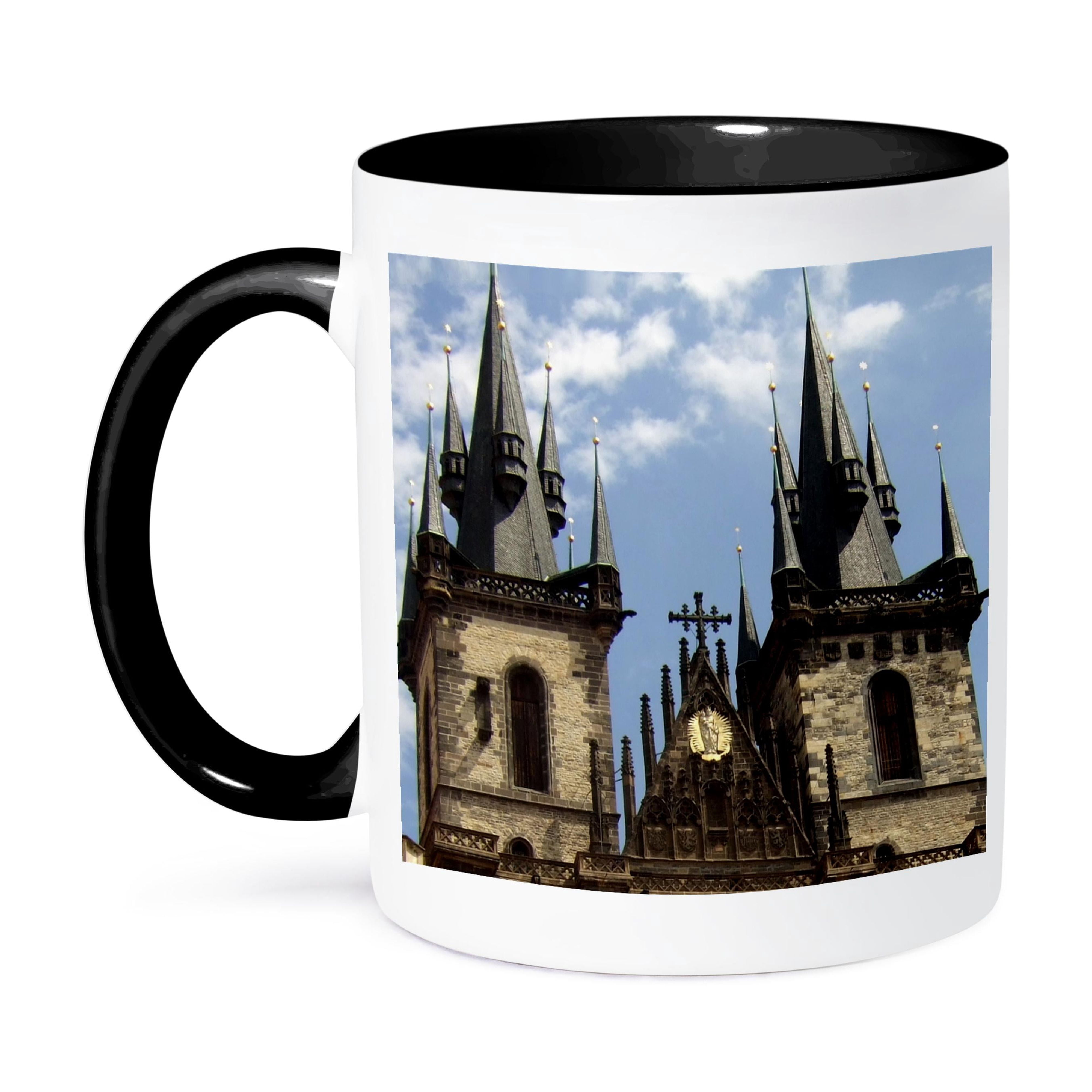 3dRose, Gothic black church spires - spooky creepy building reminiscent ...