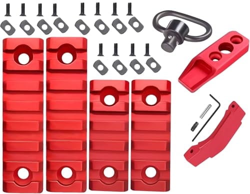 Gotical Combo of 4-5 Slots & 7-Slots MLOK Picatinny Rail Section with ...