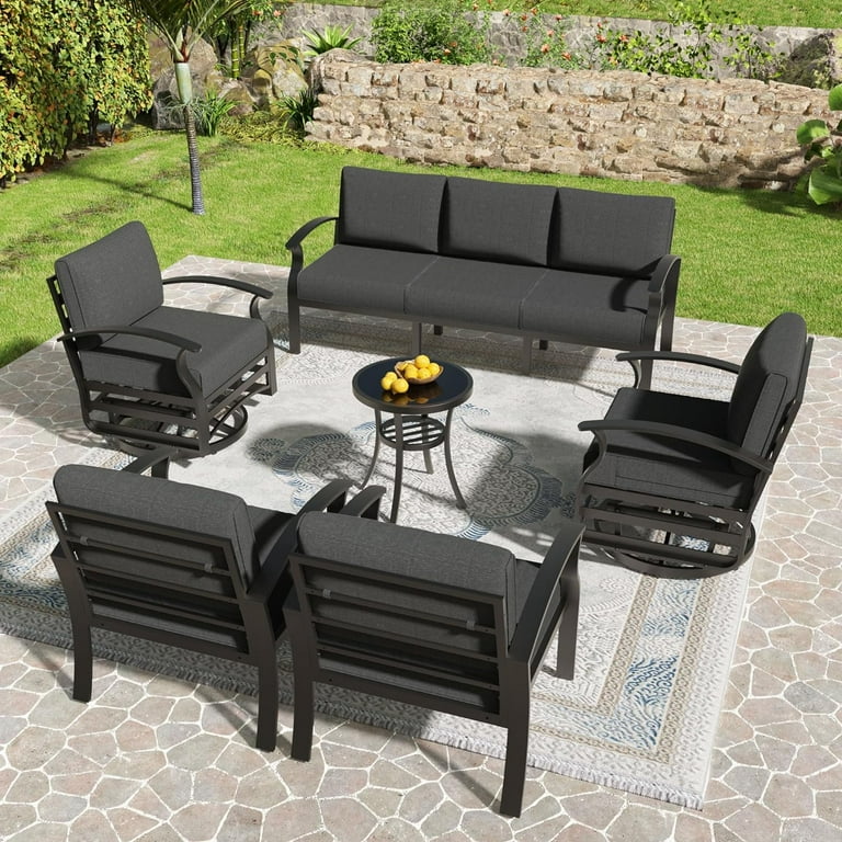 Black modern patio furniture store