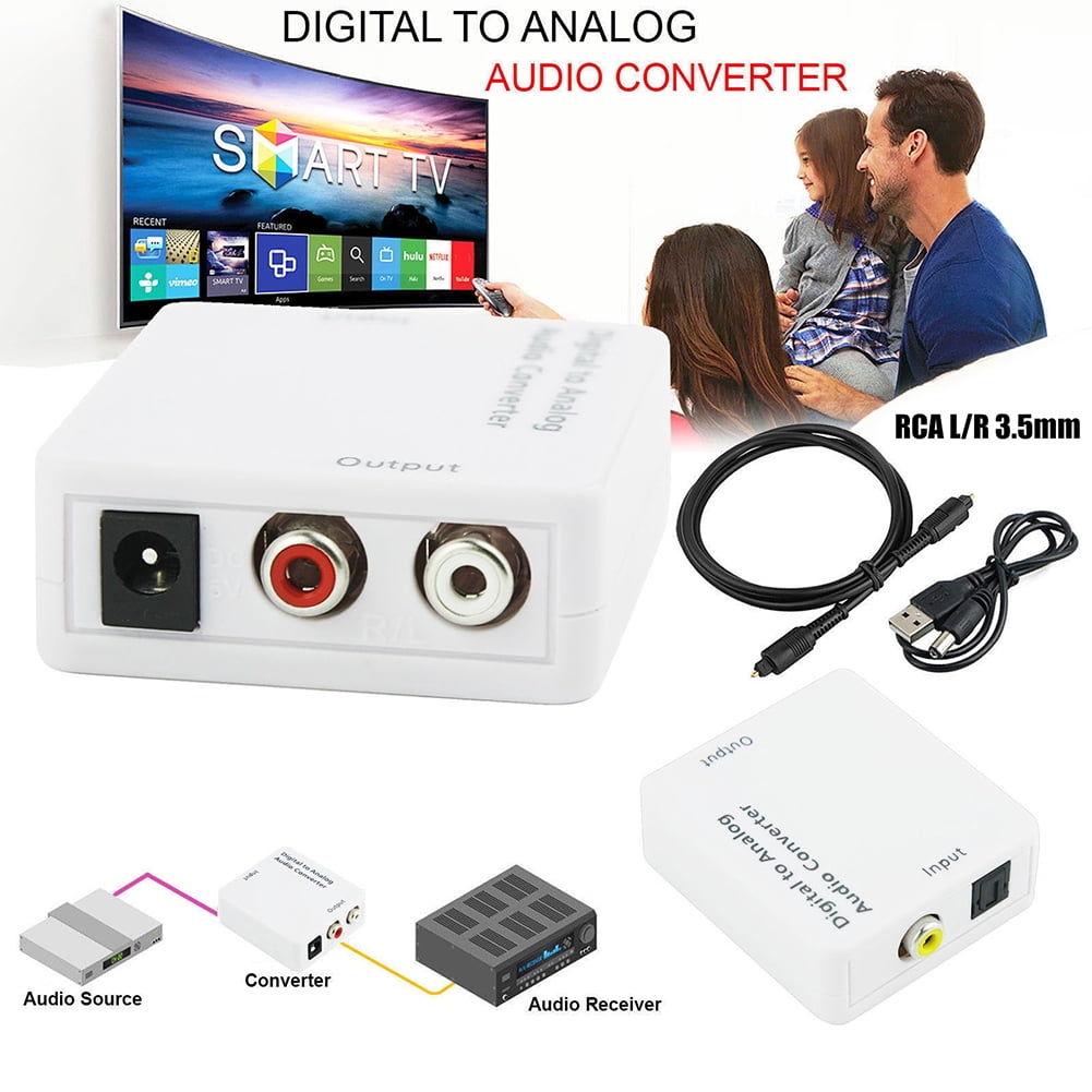 Gotofar Portable Optical Coaxial Toslink Digital to Analog Audio ...