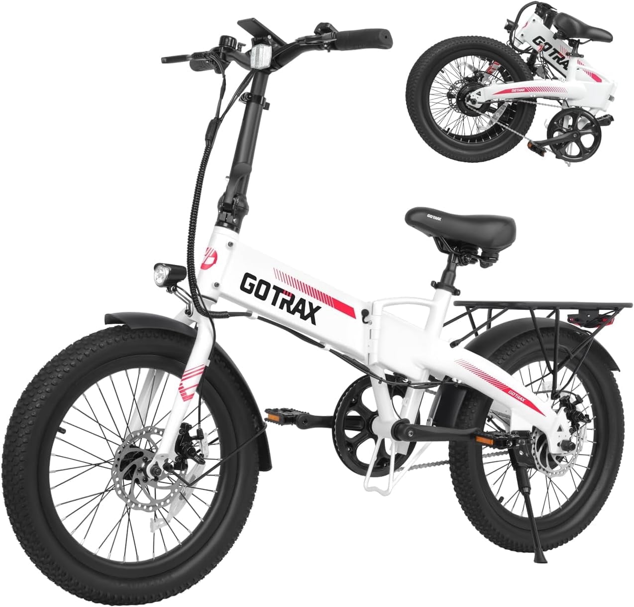 Gotrax 20" Folding Electric Bike for Adults, 48V 10Ah, 40 Miles & 20 ...
