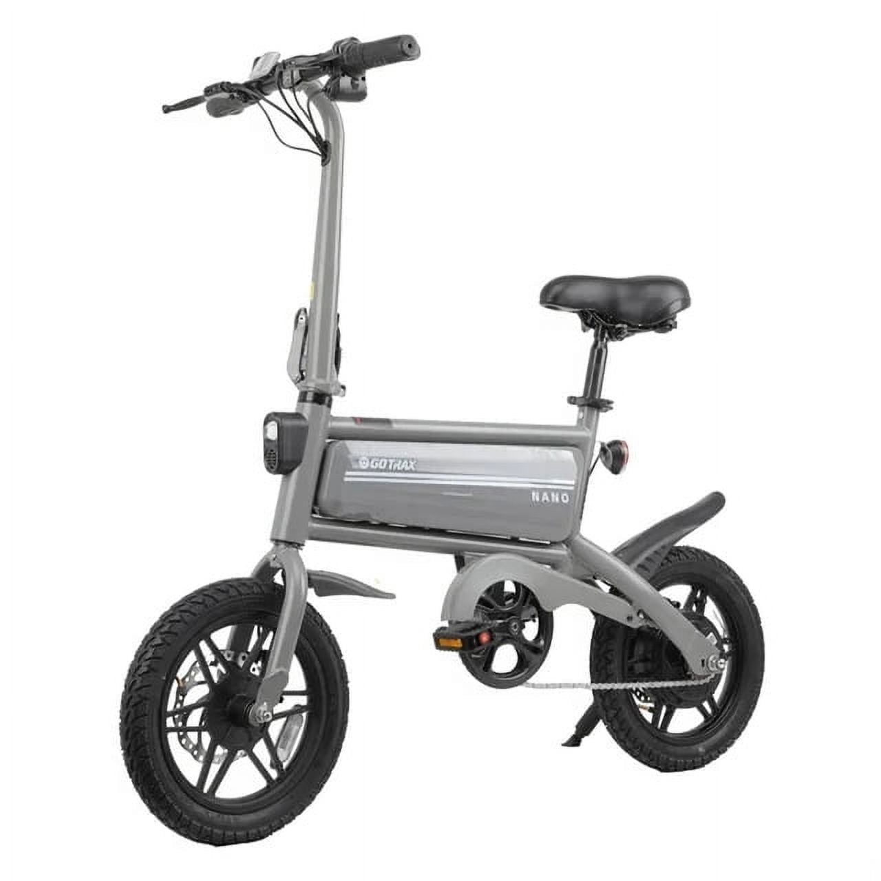Gotrax Nano 14" Folding Adult Electric Bike,15.5mph 36V 350W Peak ...