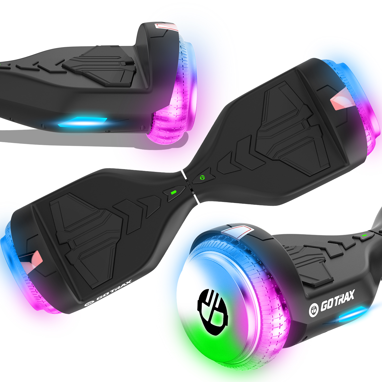 Hover-1 Chrome 7 Mph Hoverboard with LED Lights and Bluetooth Speaker ...