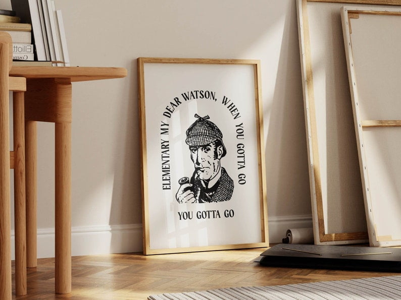 Gotta Go Bathroom Print - Funny Toilet Poster for Family Bathroom Humor ...