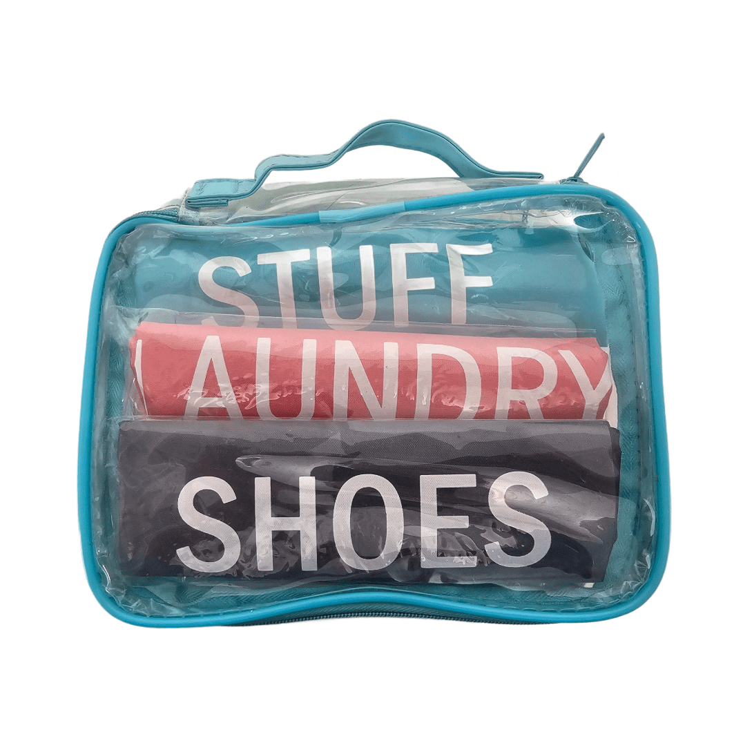 Gotta Go Travel Bags Set 4-Piece Stuff, Laundry, Shoes & Carry Case ...