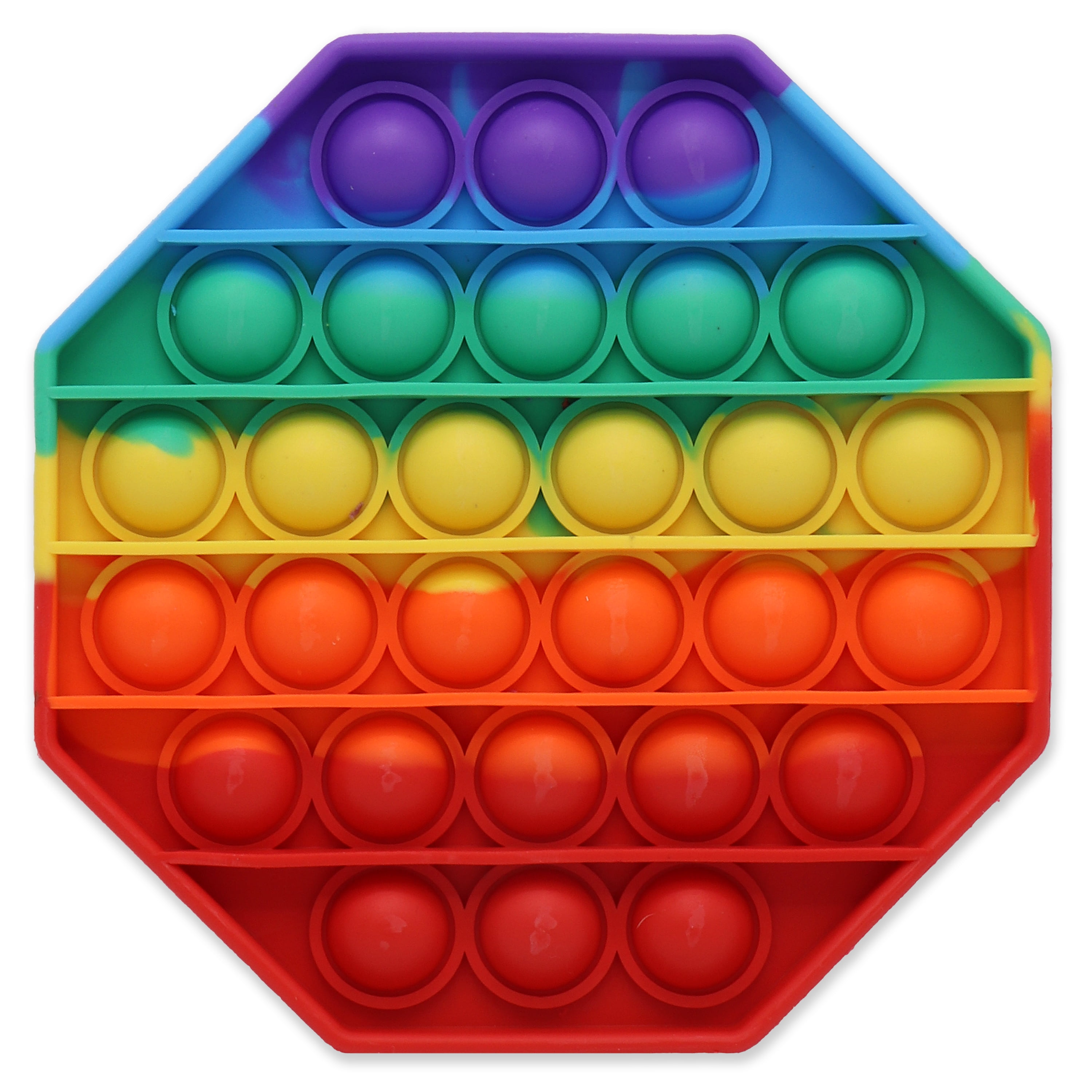 Gotta Pop Bubble Popper Fidget Toy, 5" Rainbow Octagon - Walmart.com