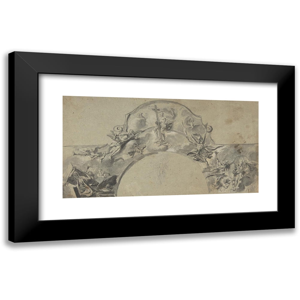 Gottfried Bernhard Goetz 24x14 Black Modern Framed Museum Art Print ...